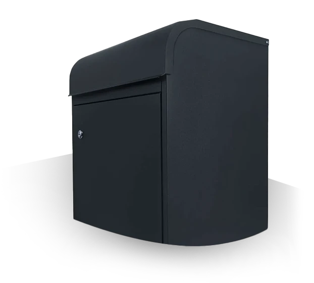 Medium Wall Mountable Parcel Box in Black | iLoveParcels