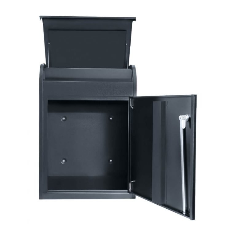 Personalised Medium Wall-Mounted Parcel Box – Anthracite