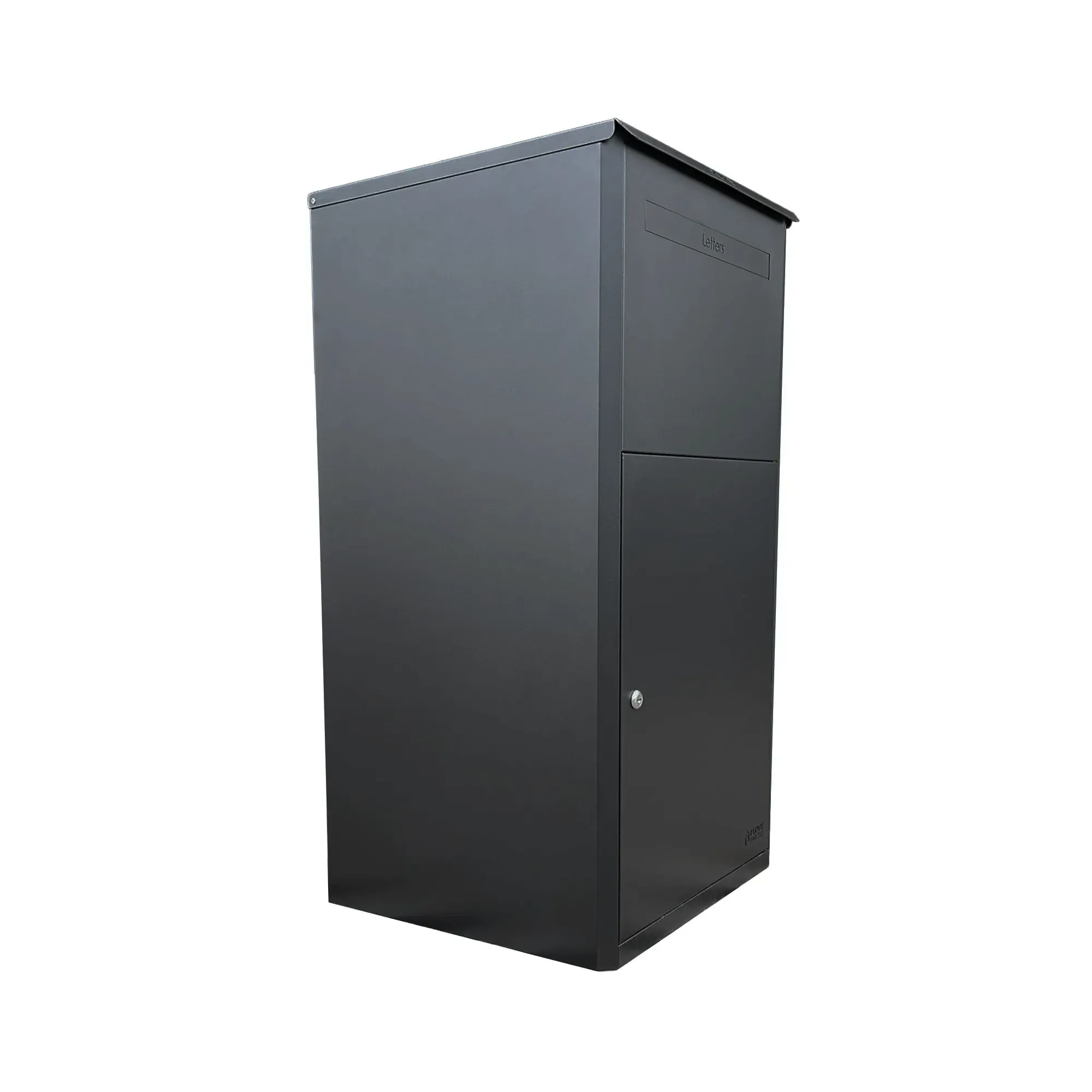 Extra Large Parcel Drop Box Front or Rear Access: Black