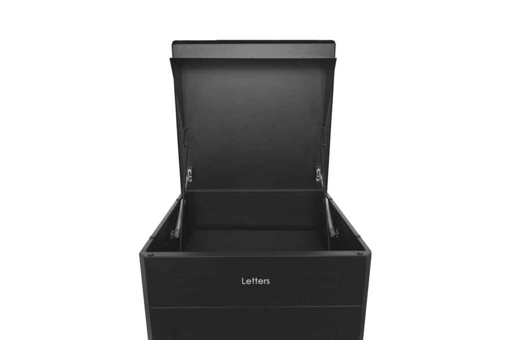Extra Large Parcel Drop Box Front or Rear Access: Black