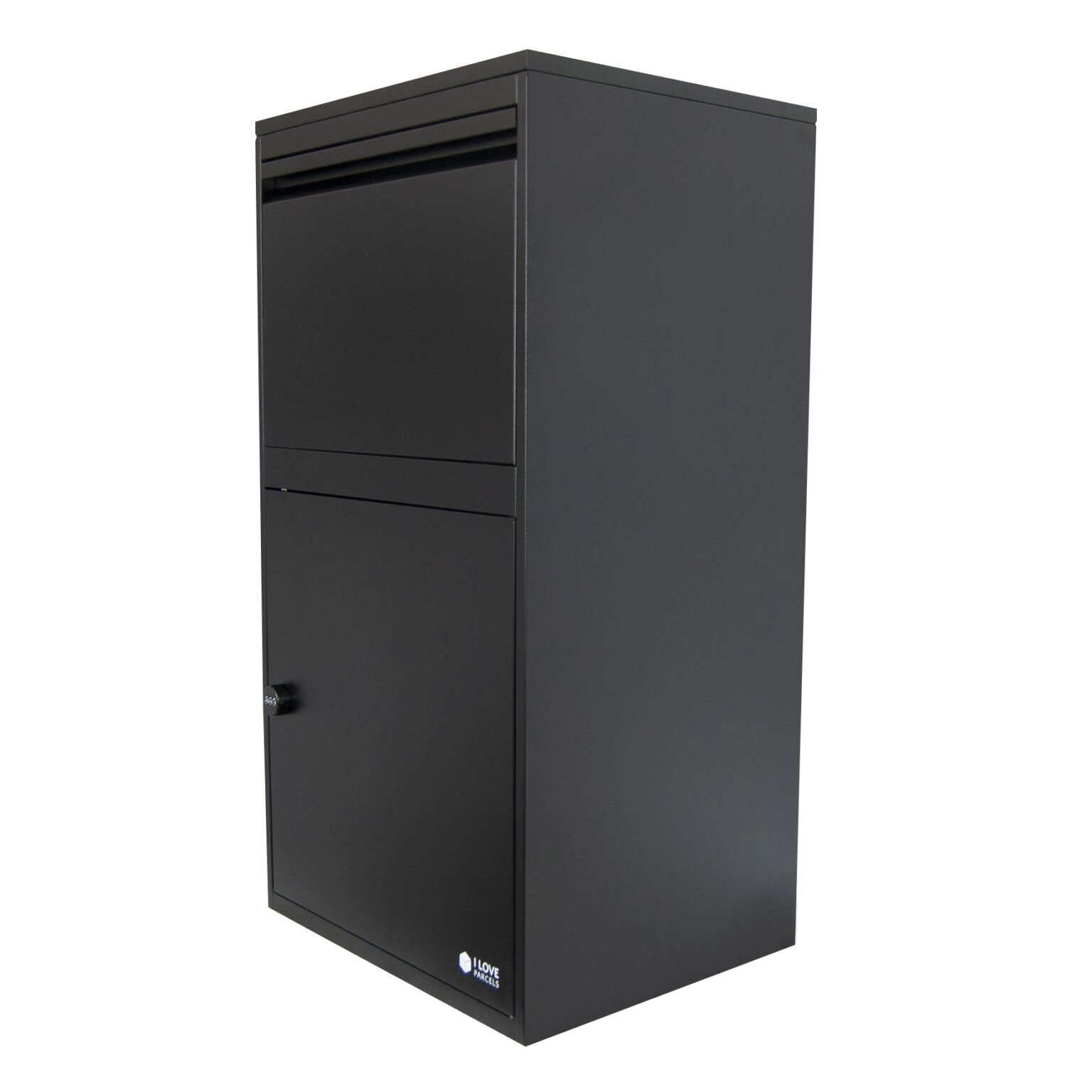 Medium Wall Mountable Parcel Box in Black | iLoveParcels