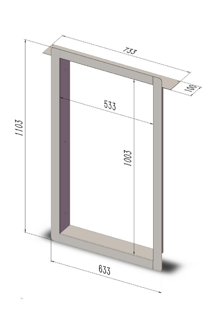 Finishing Frame For Extra Large Manhattan Parcel Box - Anthracite