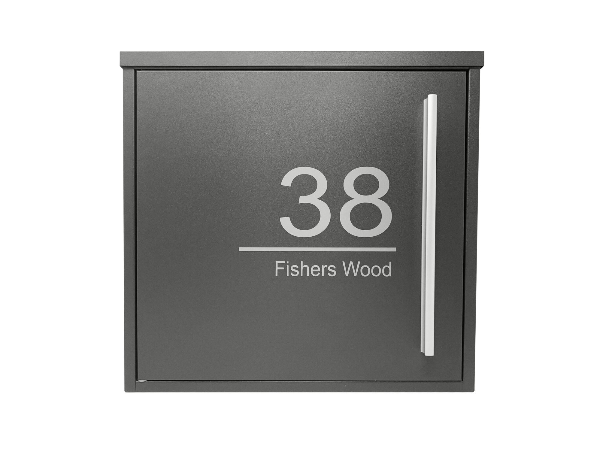 Personalised Modern Letterbox - Anthracite