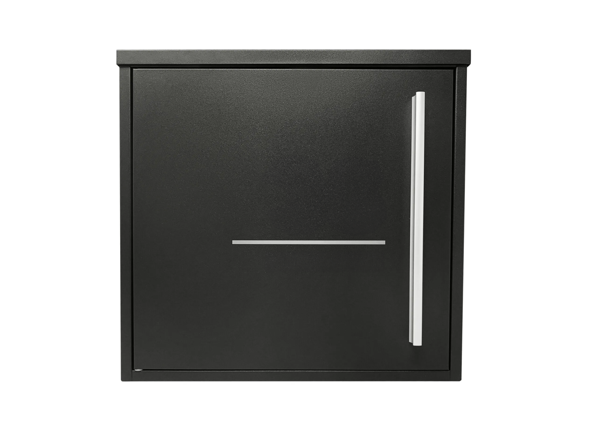Personalised Modern Wall Mounted Letterbox - Black - ILP