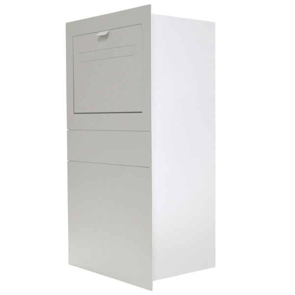 Monaco White Parcel & Mail box – Fence/Brick Wall