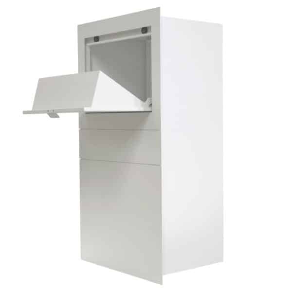 Monaco White Parcel & Mail box – Fence/Brick Wall