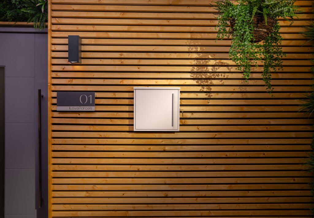 Modern Wall Mounted Letterbox - White