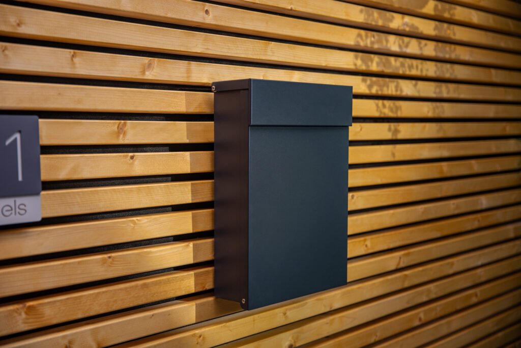 Camden Wall Mounted Letterbox - Black