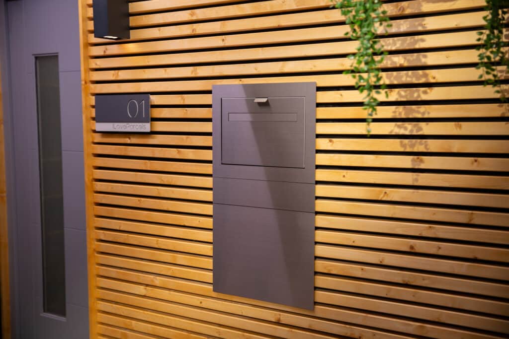 Monaco Marine Grade Brushed Stainless Steel & Black Parcel Box