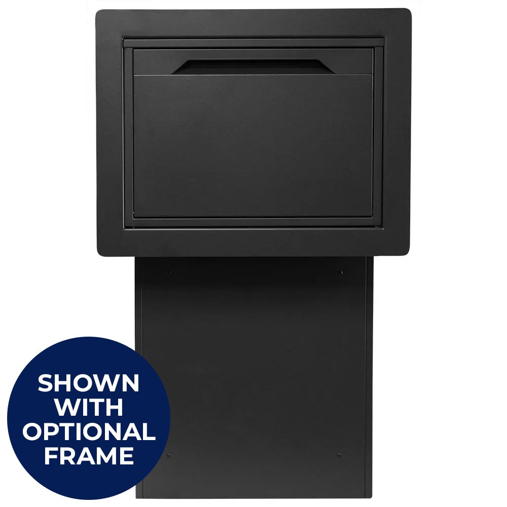 Chelsea II Parcel Post Box for Gate -Black