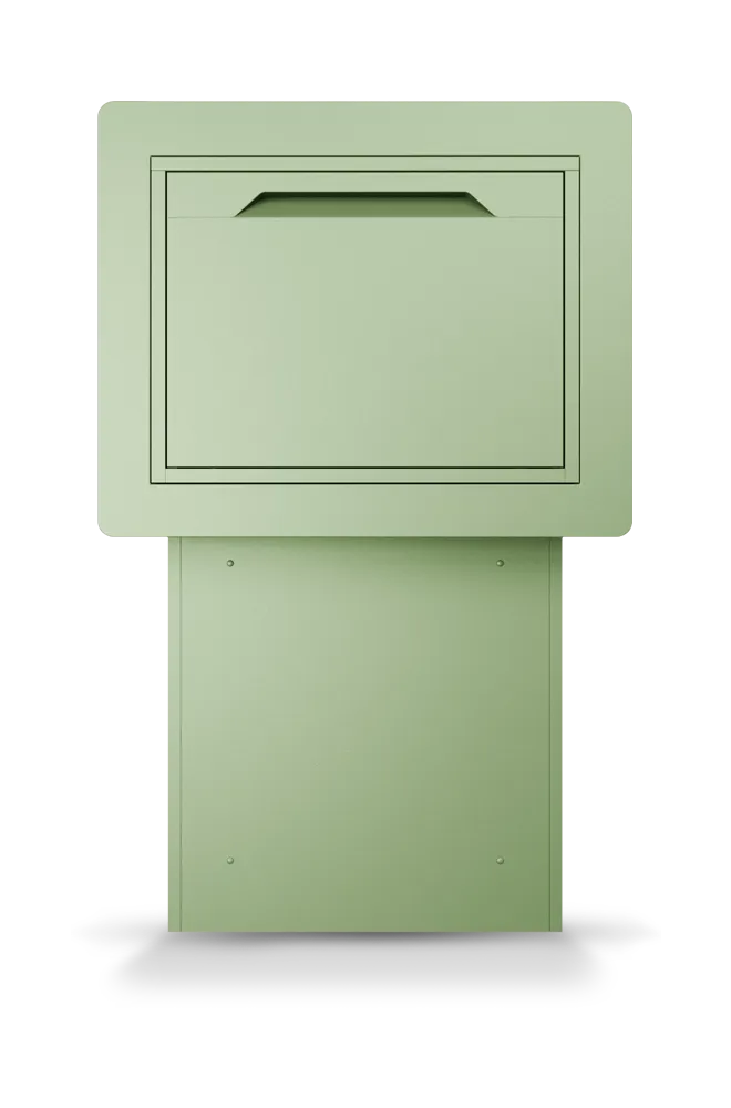 Chelsea II Parcel Post Box for Gate -Pebble Grey RAL 7032