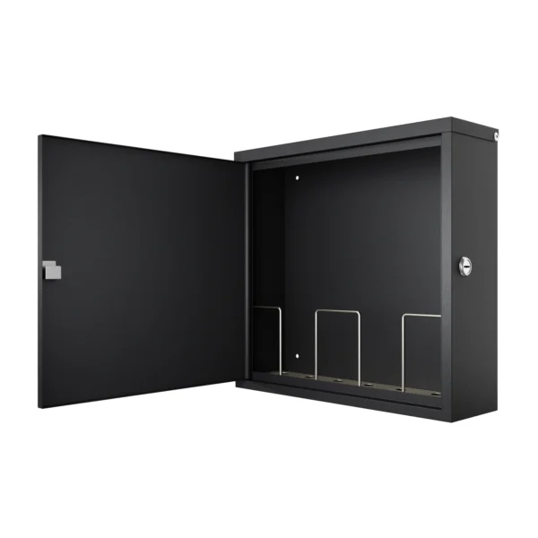 Personalised Modern Wall Mounted Letterbox - Black - ILP