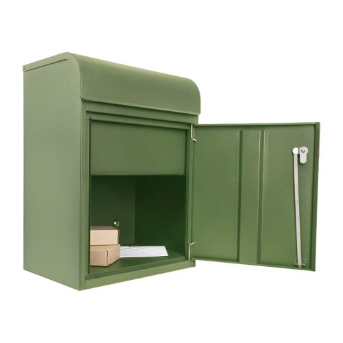 Medium Wall Mountable Parcel Box in Green | iLoveParcels