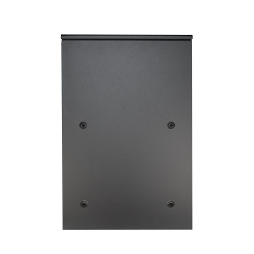Large Front Access Wall Mountable Secure Parcel Box: Black